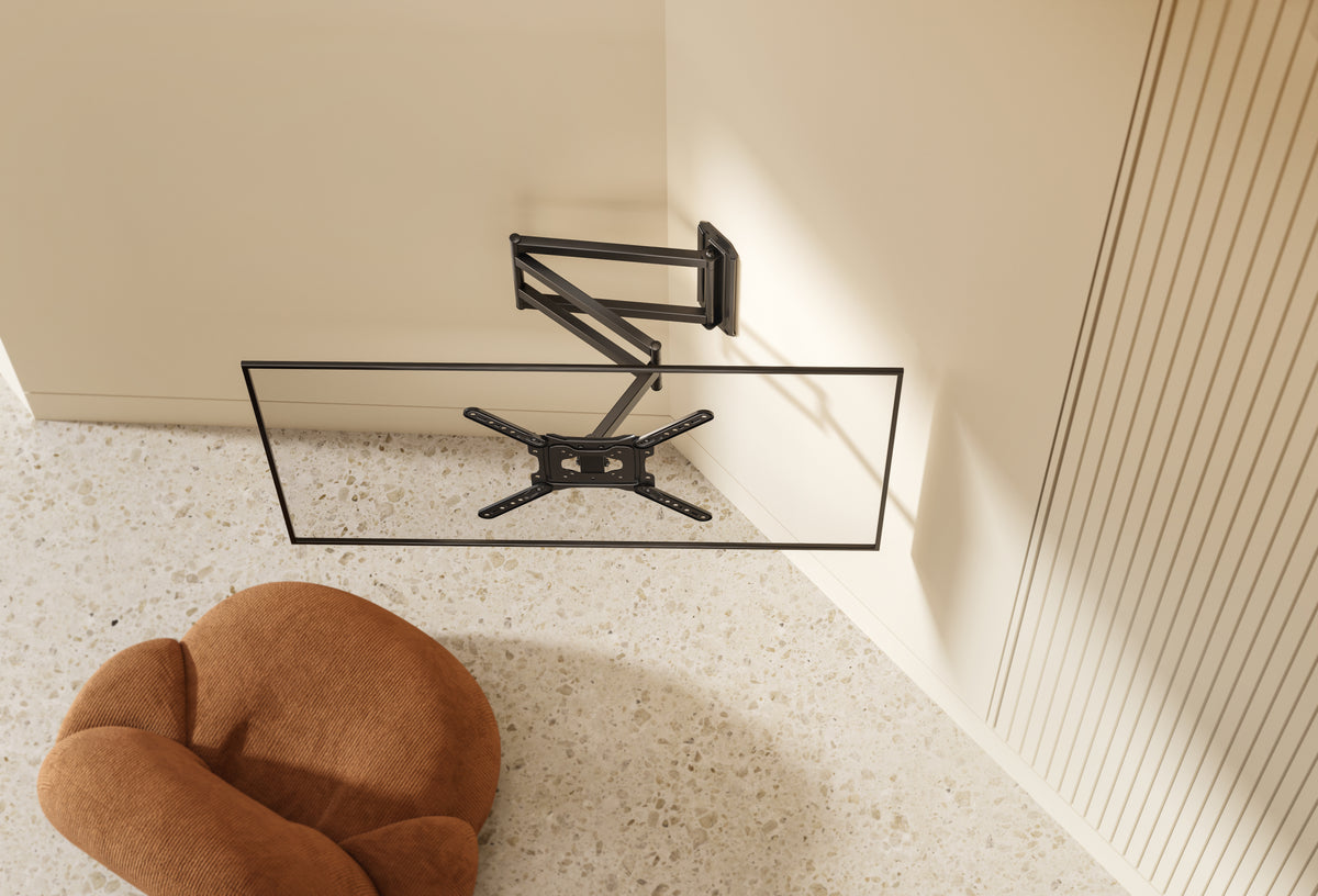 Extra lange Full-Motion TV Muurbeugel kopen? tot 65 inch tot 95cm uit de muur! Universeel VESA ...